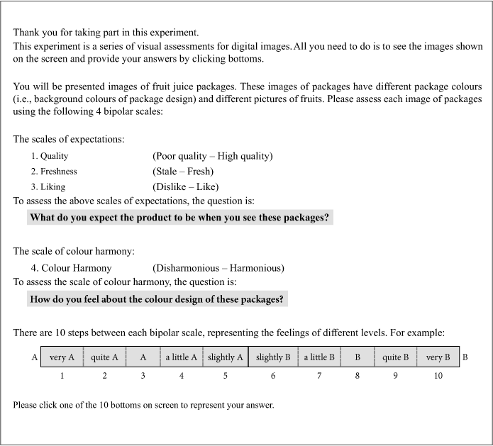 Package Design: Colour Harmony and Consumer Expectations